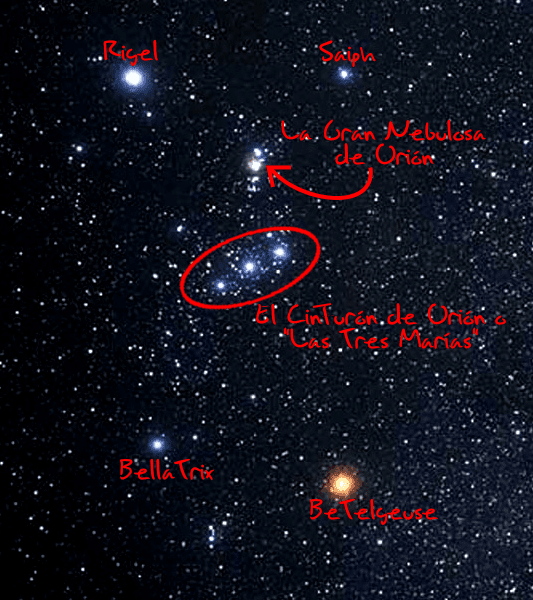 Encontrando estrellas: Orion y sus vecinos Aldebaran y Sirio