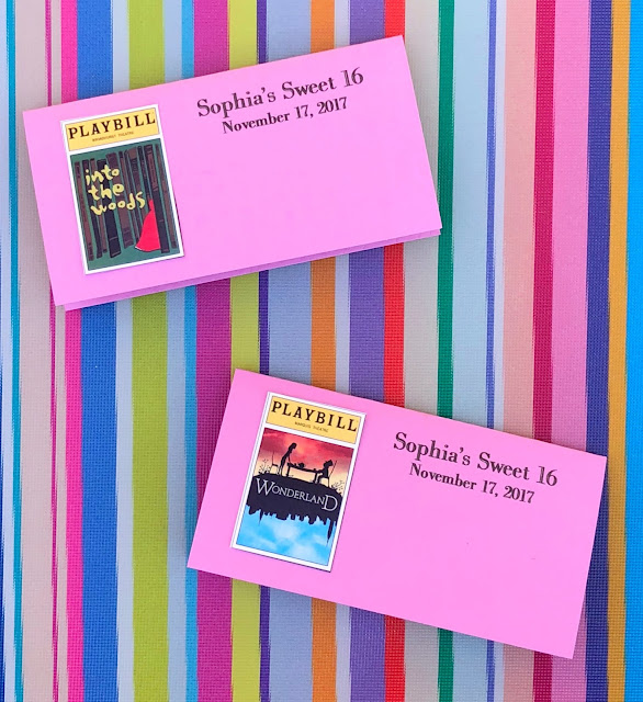 Jac o' lyn Murphy: Broadway Sweet Sixteen Playbill Place Cards