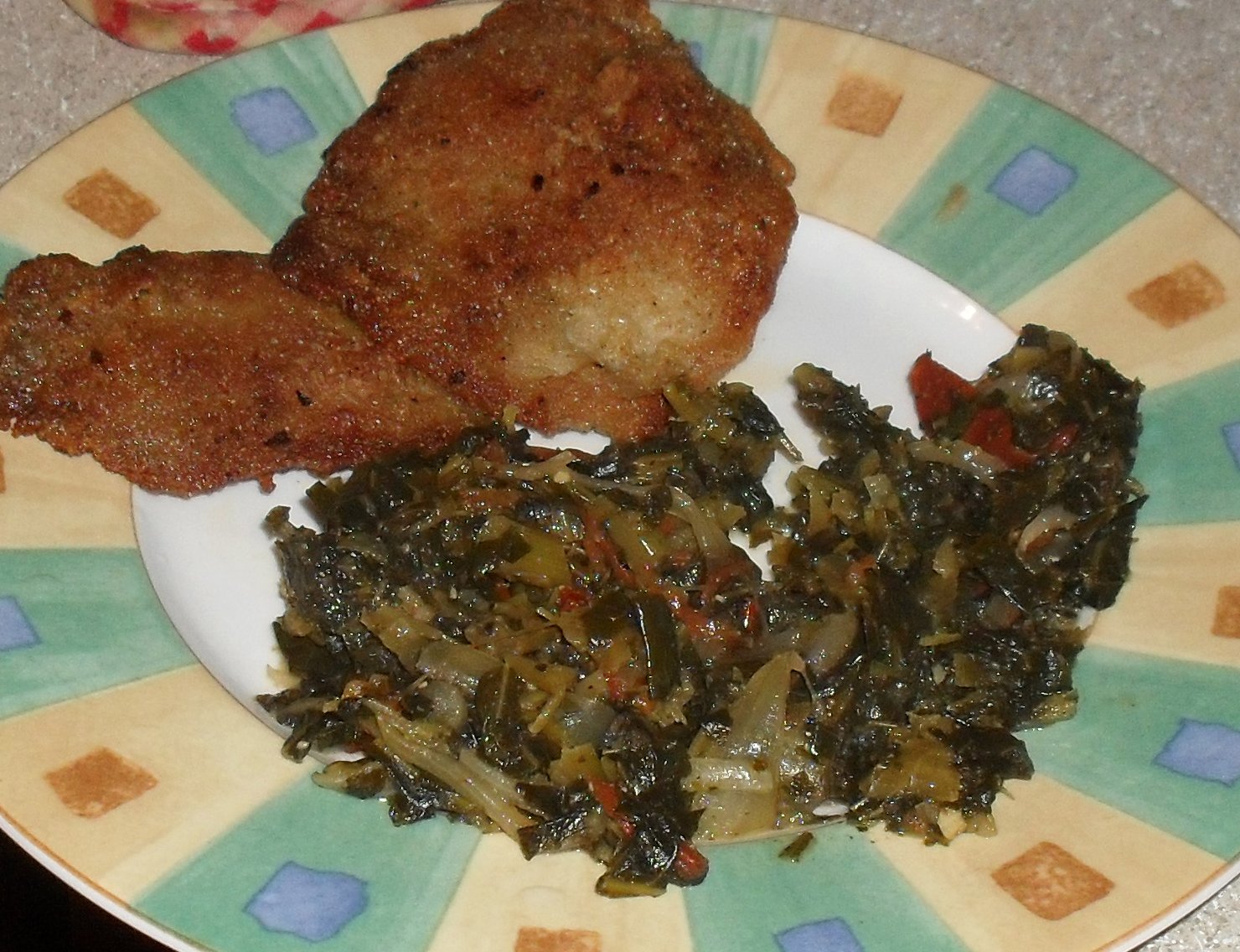 Steam,Stir, Saute and Sip: Fast Collards and Chops