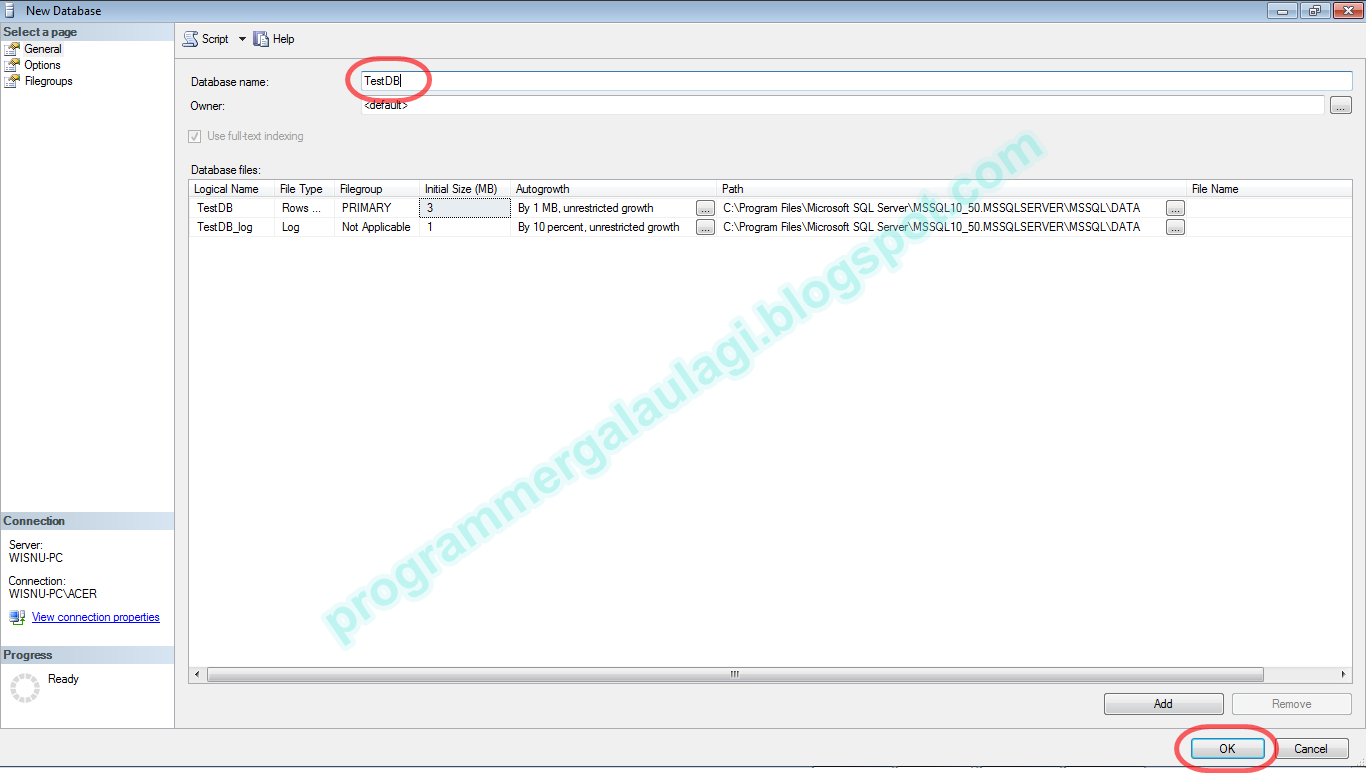 Belajar SQL Server : Dasar - Dasar SQL Server ~ Programmer Galau Lagi