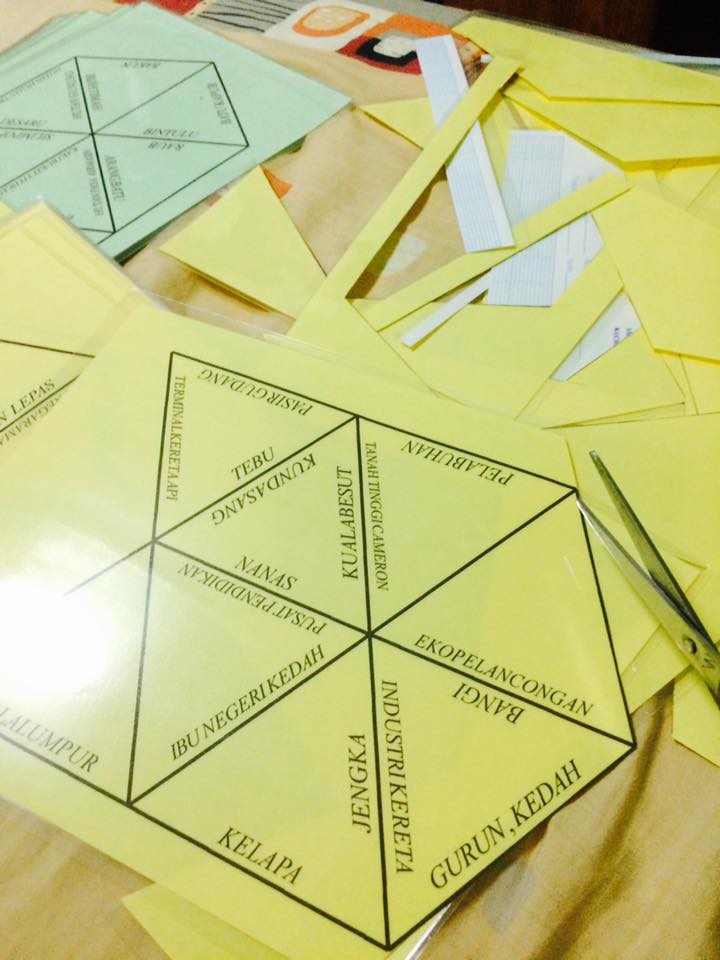 Teknologi dalam PdPc Geografi: Jom! Main tarsia...