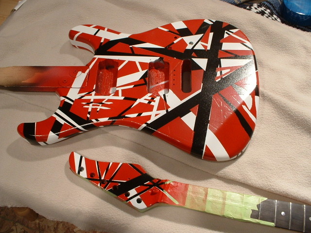 South Shields Guitar Lessons: How To Paint Your Own Eddie Van Halen ...
