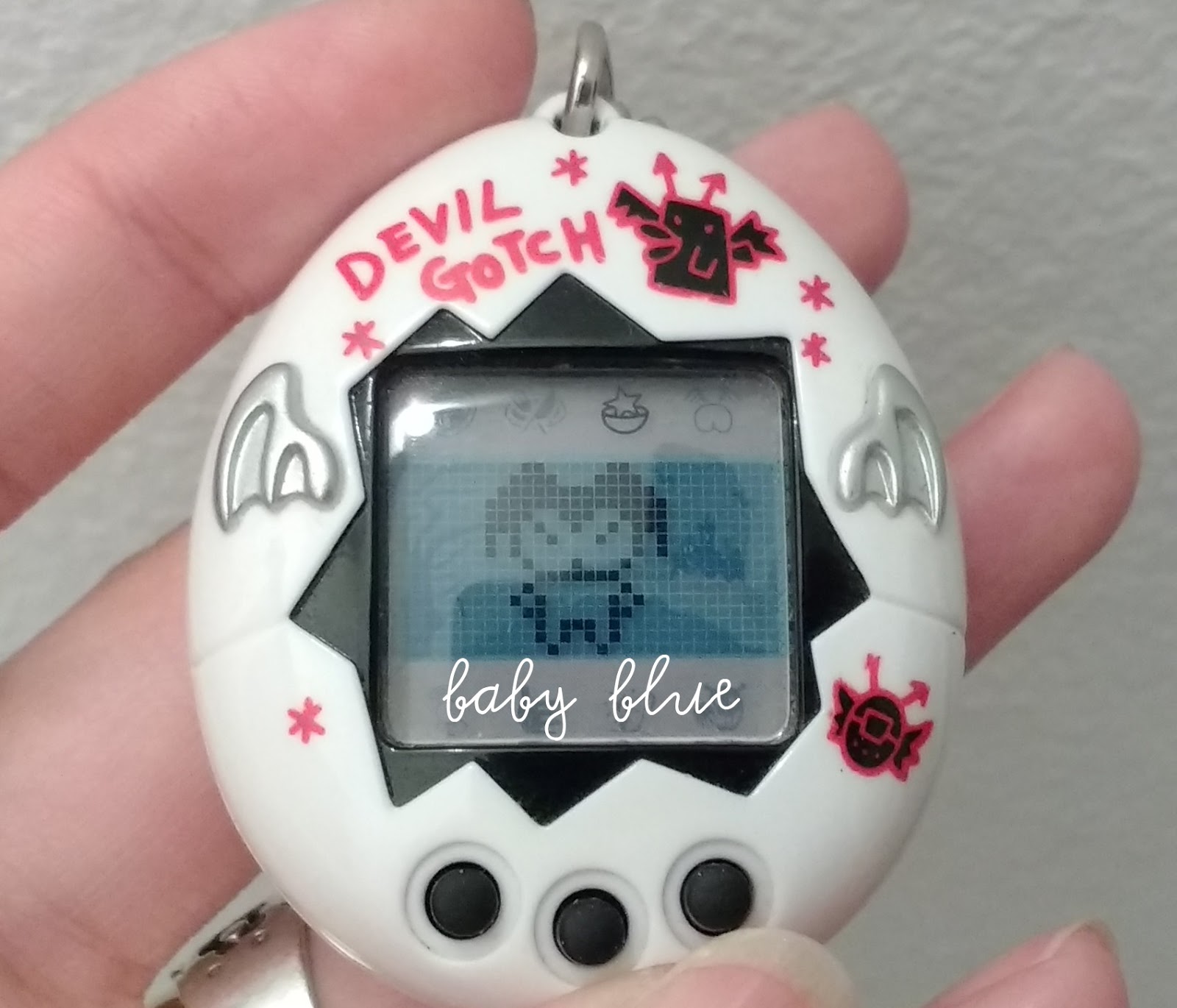 Mascotas virtuales de baby blue: Avances del Devilgotchi