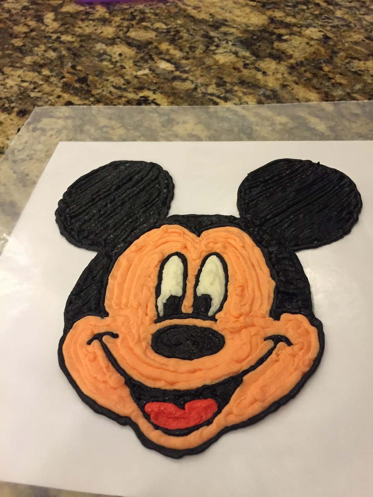 Mickey Mouse Face Cake Template