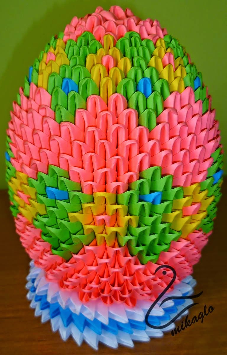 Origami 3d - mikaglo: 20. Jajka wielkanocne - rękodzieło / Easter eggs ...