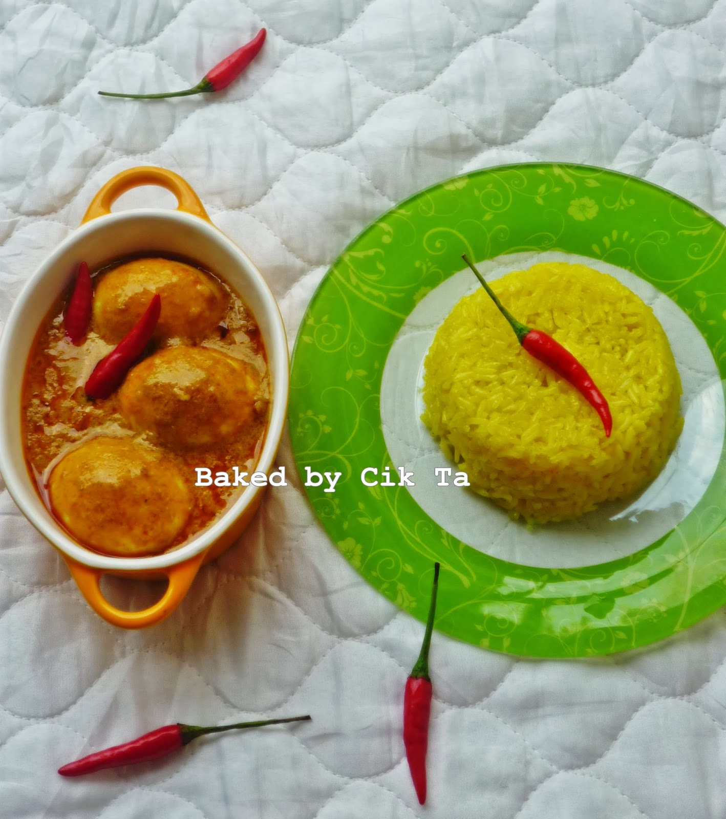 BAKED BY CIK TA: PULUT KUNING DAN KARI TELUR