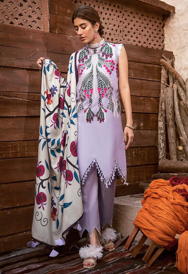 Pakistan' s Brand Cross Stitch Cotton Satin Collection 2018-19
