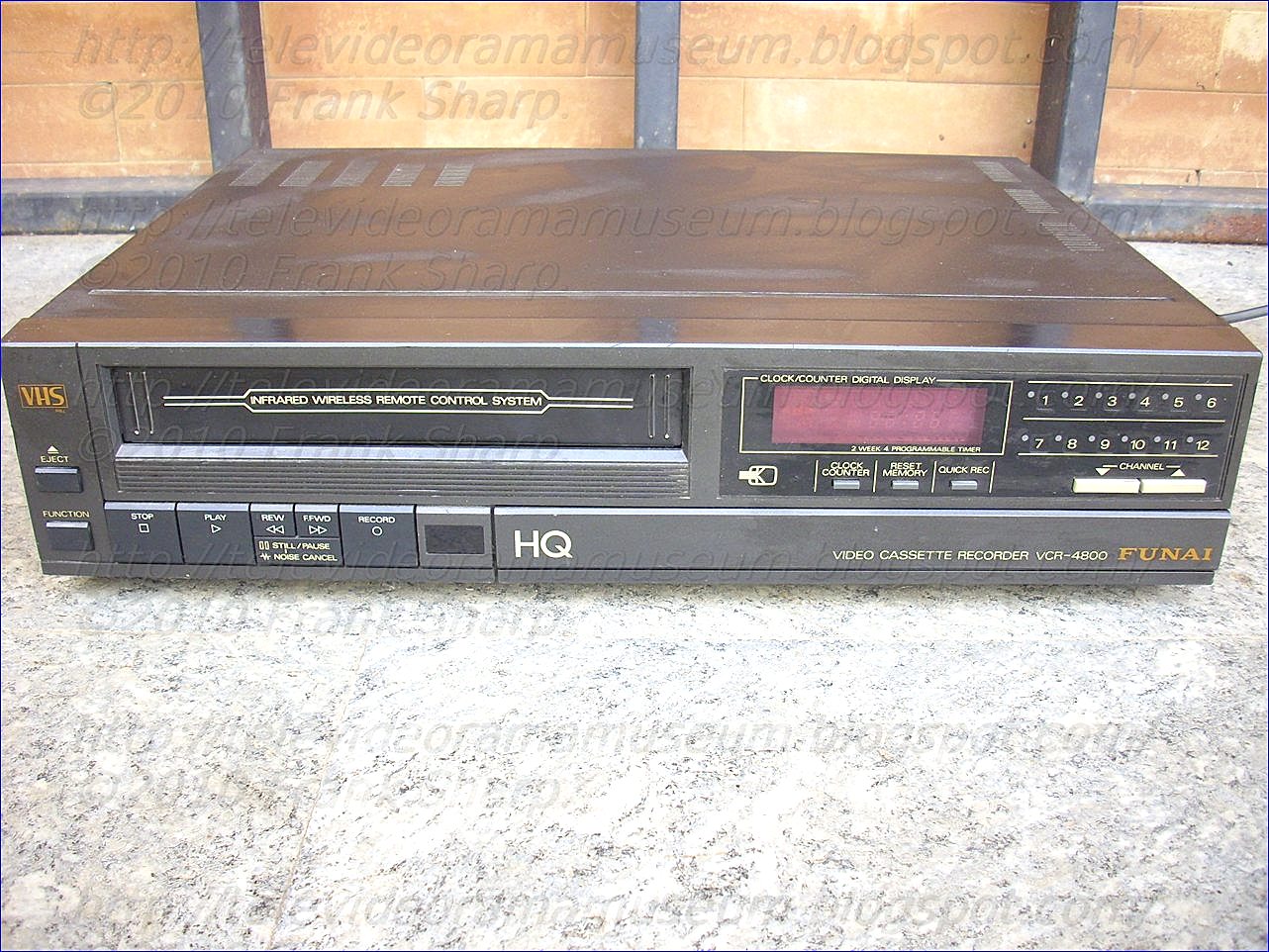 Tele Video Rama Museum !™.: FUNAI MODEL NO. VCR-4800 YEAR 1987.