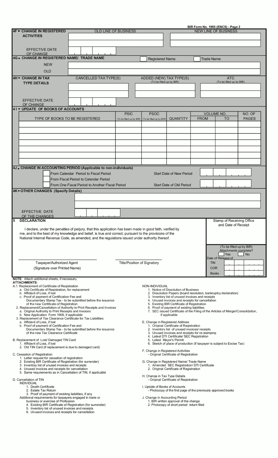 1902 bir form - philippin news collections