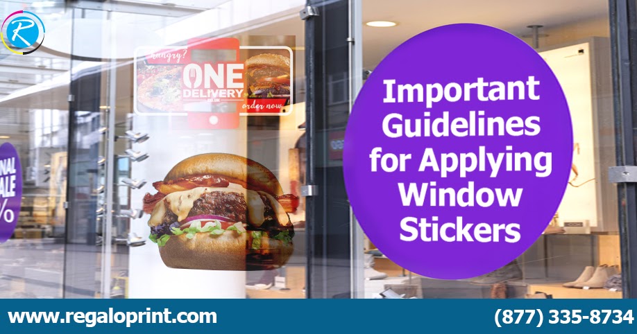 Important Guidelines for Applying Window Stickers
