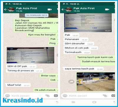 Portal Besi pesanan PT Interboga Makmur Perkasa di Proyek Thamrin ...
