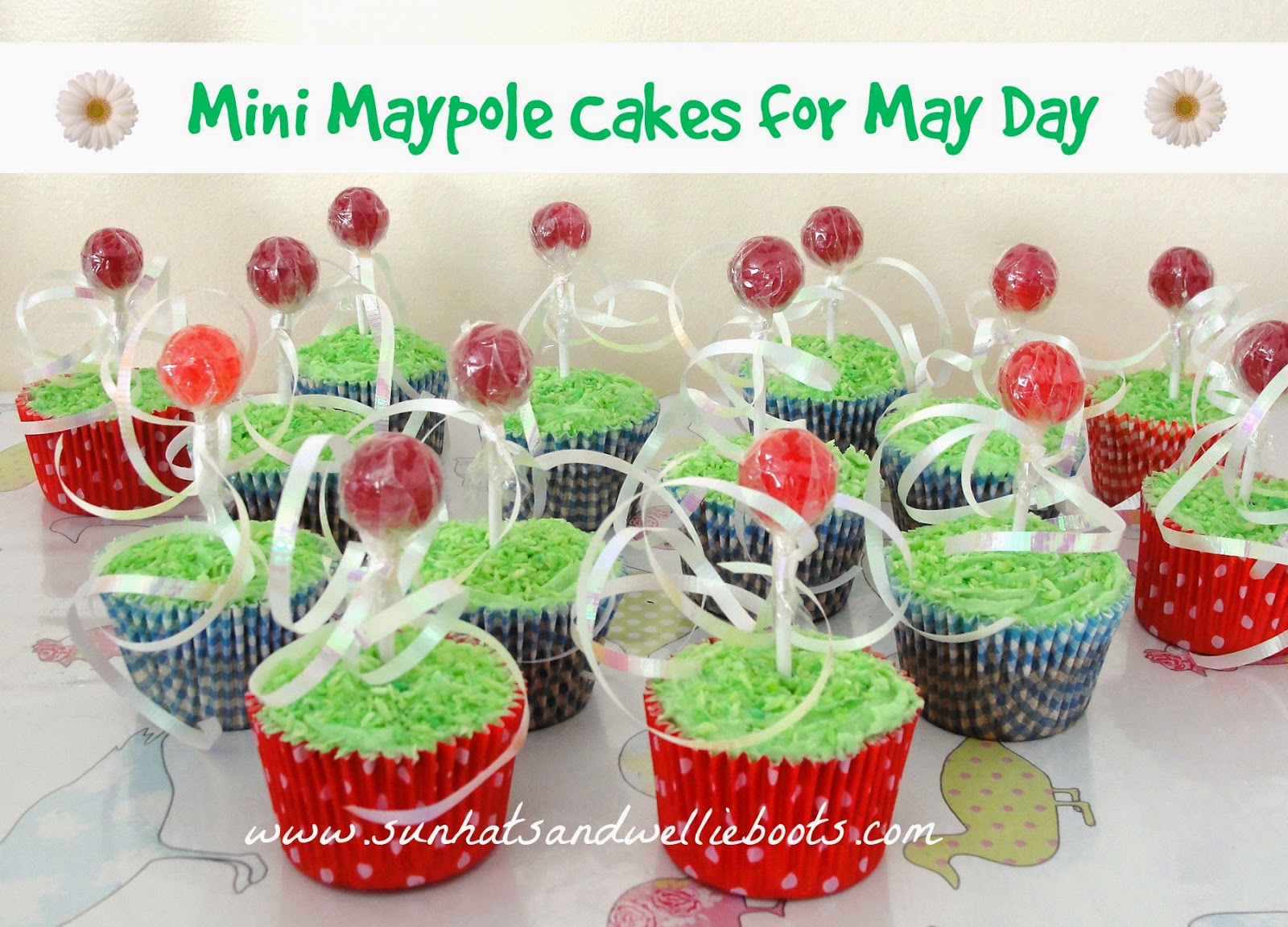 Sun Hats & Wellie Boots: Maypole Cupcakes for May Day