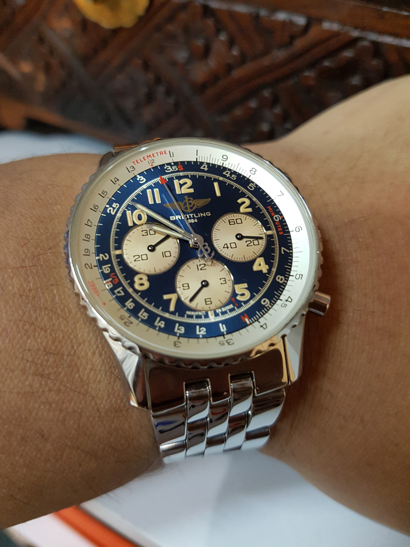 [SOLD] Original Breitling Navitimer 92 Telemeter 38mm Ref. A30022 Fit Hand