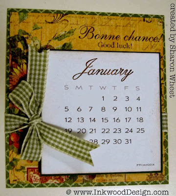 Designs by Sharon: January Calendar Page