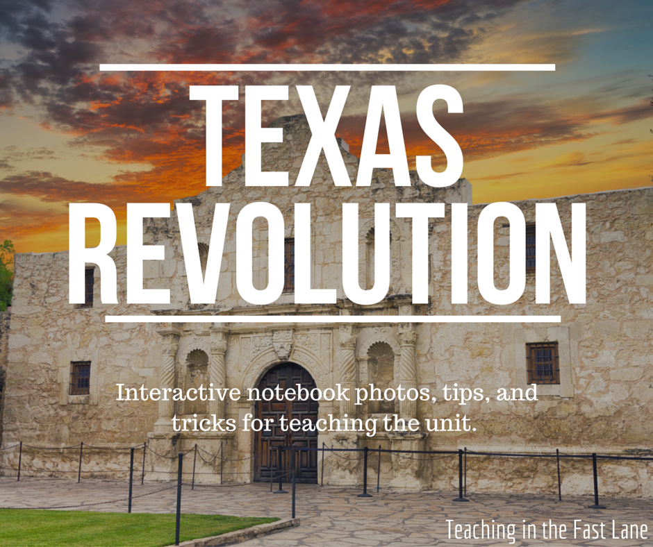 Texas Revolution - Texas History - Teaching in the Fast Lane