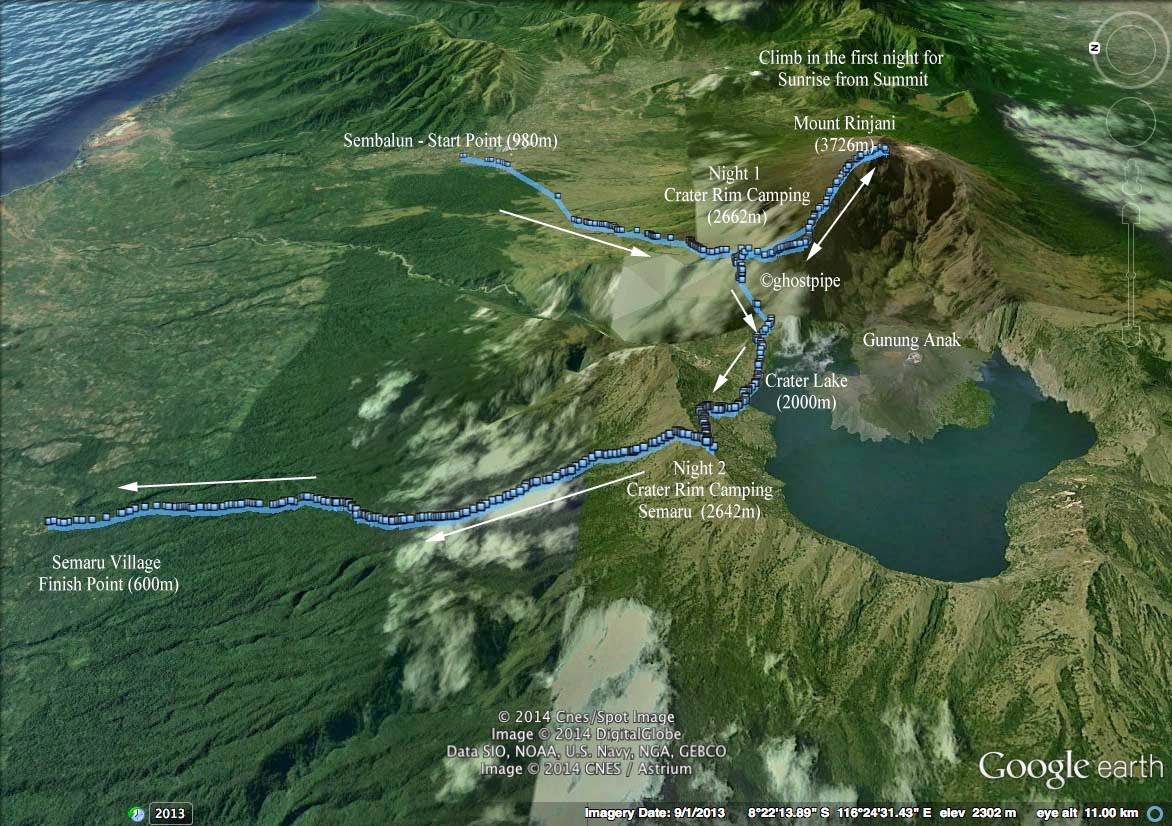 Gunung Rinjani - Trek in the cloud