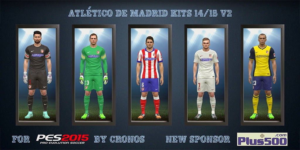 pes-modif: PES 2015 Atlético de Madrid Kits 14-15 v2 by Cronos