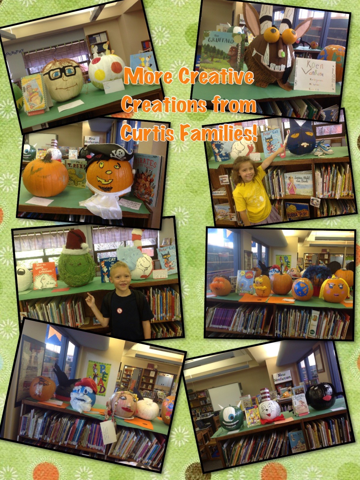Continuously Learning in the Library: Book Character Pumpkin Decorating