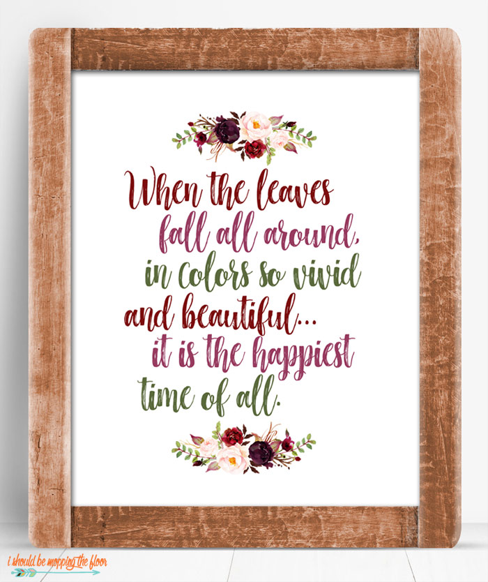 Eight Boho Fall Printables | i should be mopping the floor