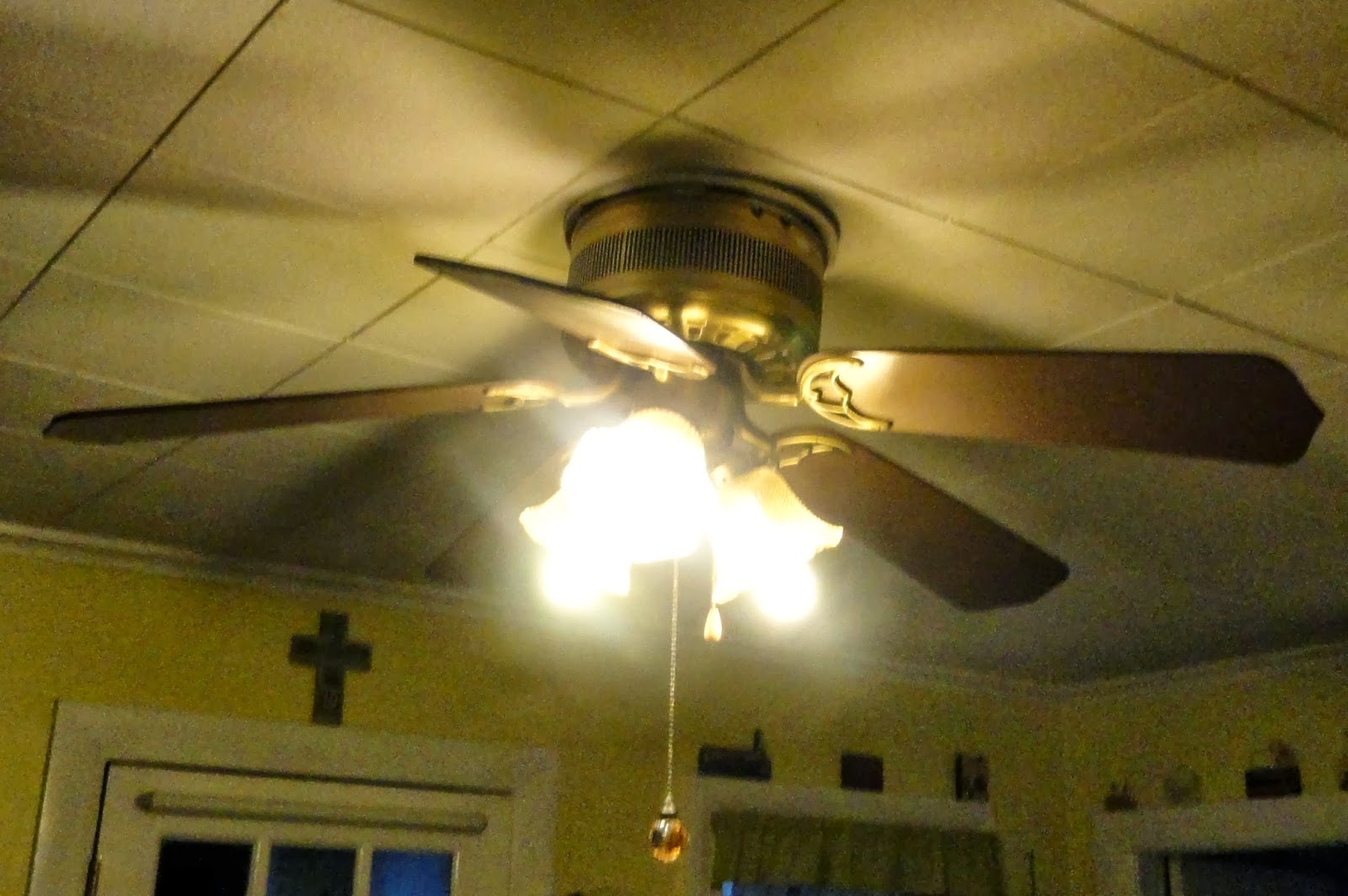 Krysia Sunflowers: Ceiling Fan Facelift