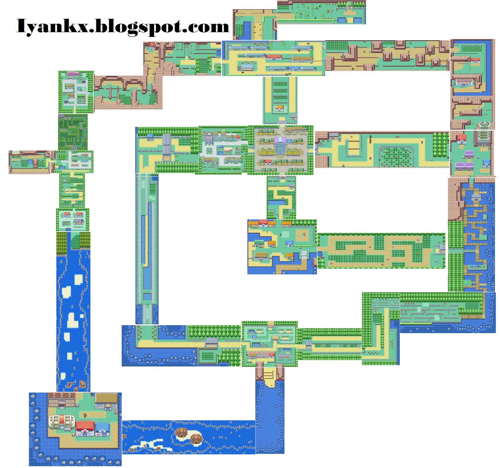Iyankx blogspot: Peta pokemon Fire red/ Leaf Green