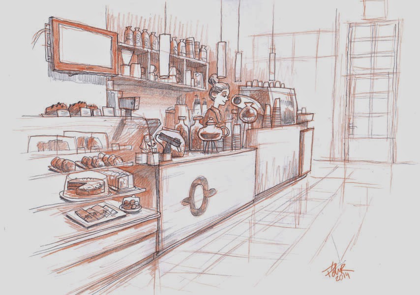 PAAC ART the blog: Coffee Shop Sketch