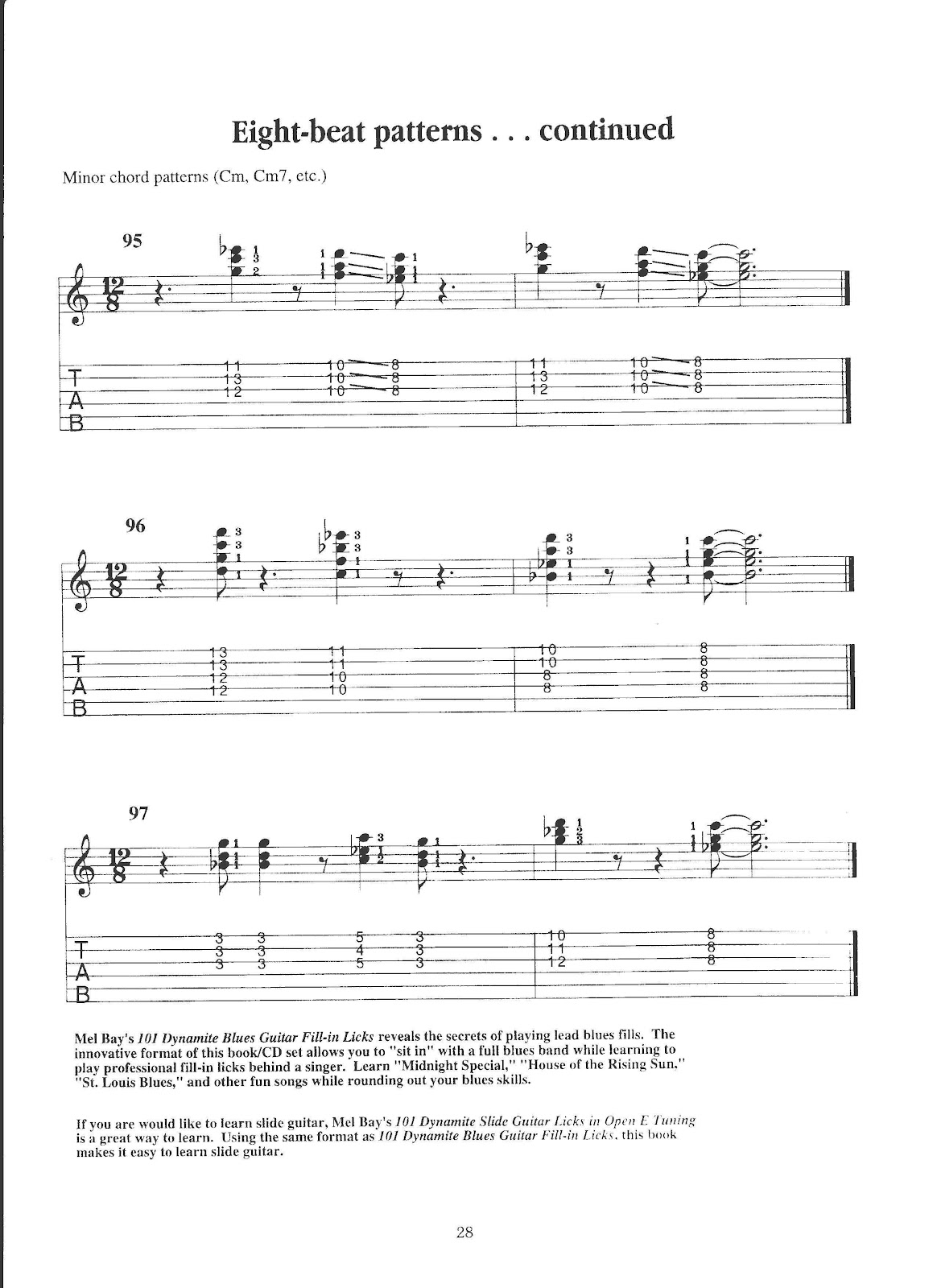 Phoe Aye: 101 Bad to the Bone Blues Guitar Rhythm Patterns - by Larry ...