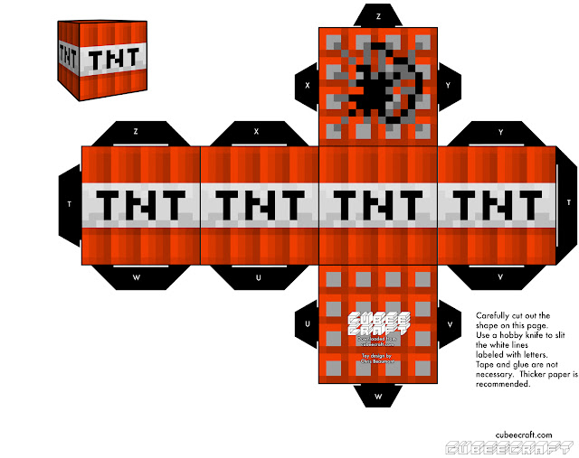 TNT Block - CASA DO PAPERCRAFT