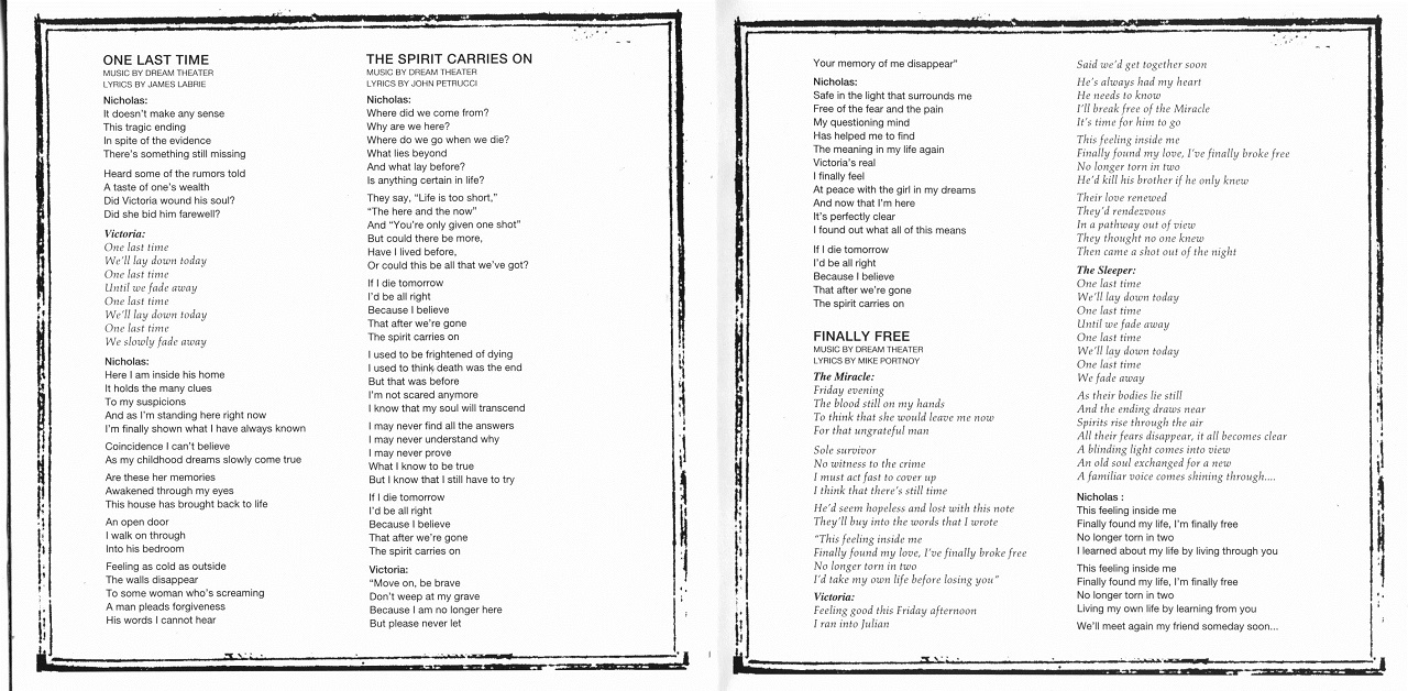 Cries from the Quiet World: Dream Theater "Metropolis Pt. 2: Scenes From A Memory"