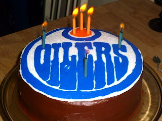 Lainycakes: Edmonton Oilers Birthday Cake Using Frozen Buttercream ...