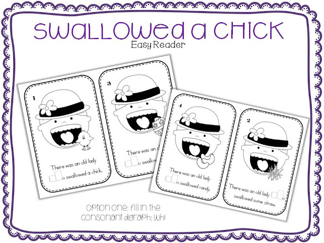 Primary Graffiti: There Was An Old Lady Who Swallowed a Chick {Sub Tub}