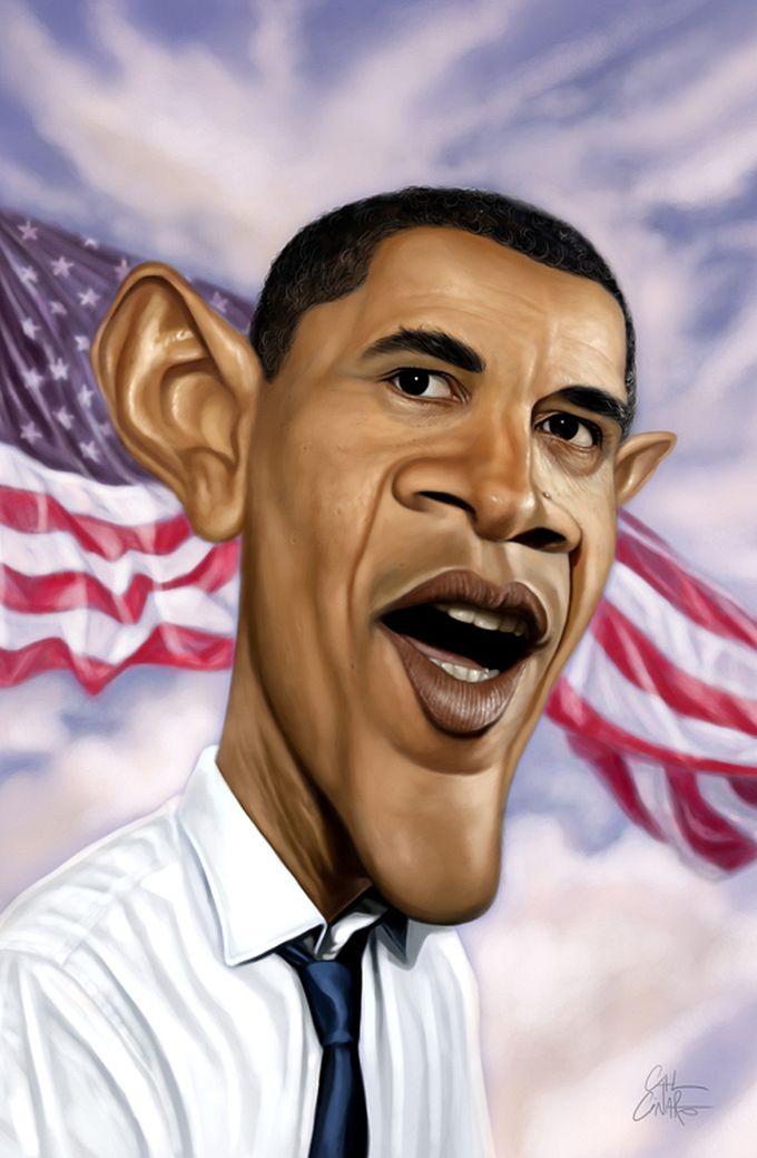Cartoon Pictures of Barack Obama