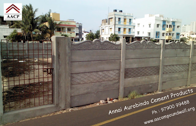 House Compound Wall | Annai Aurobindo Cement Products || Precast ...
