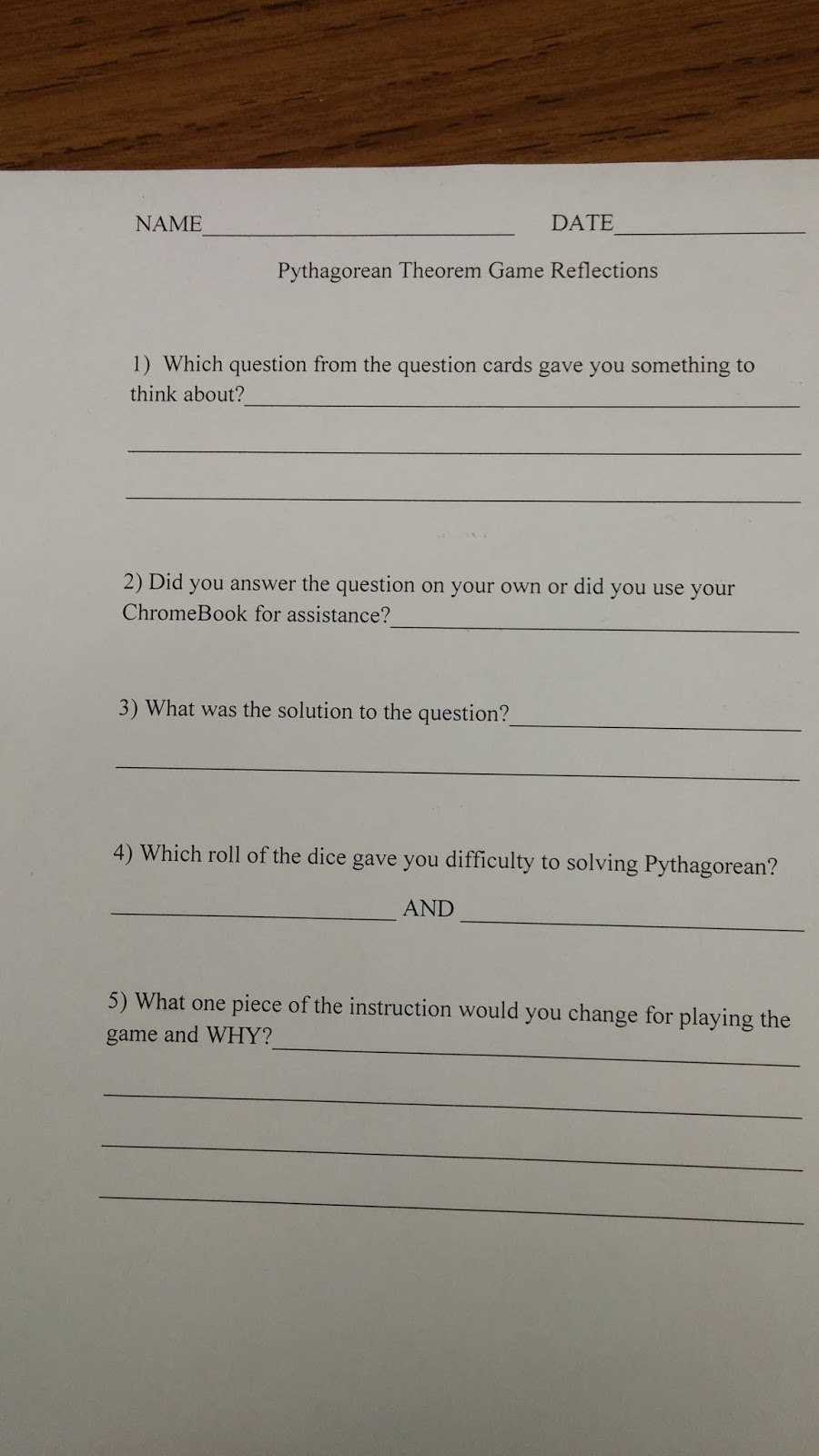 Mrs.Warren - Math on Team Vista: Pythagorean Theorem Game