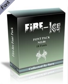 PF School: 18 Free Fire Ice Font Pack