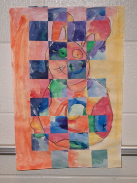 That Little Art Teacher: Watercolor Animal Weavings 4th grade Part II