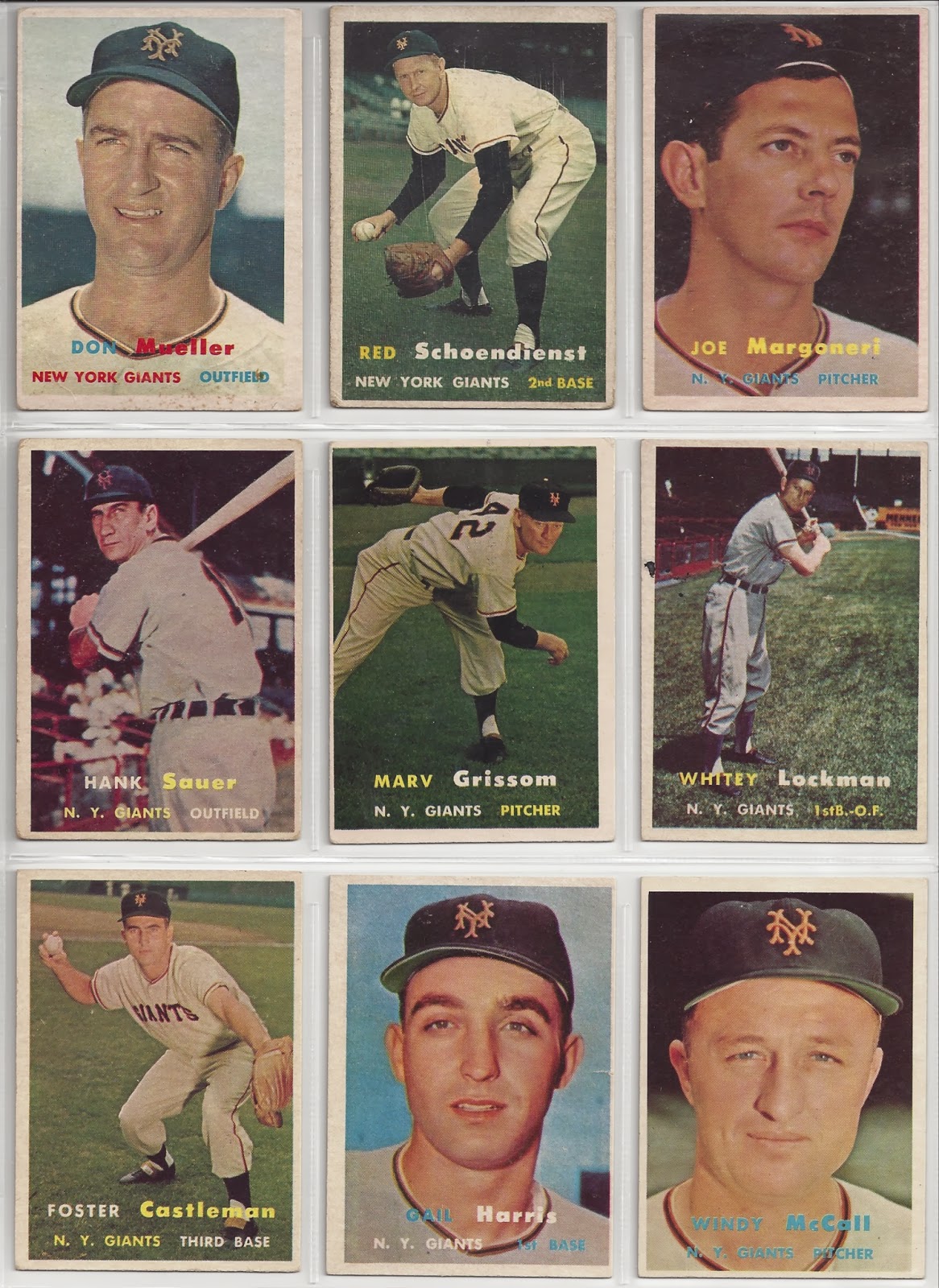 ARPSmith's Sportscard Obsession: Giants Team Set Completion - 1957 Topps