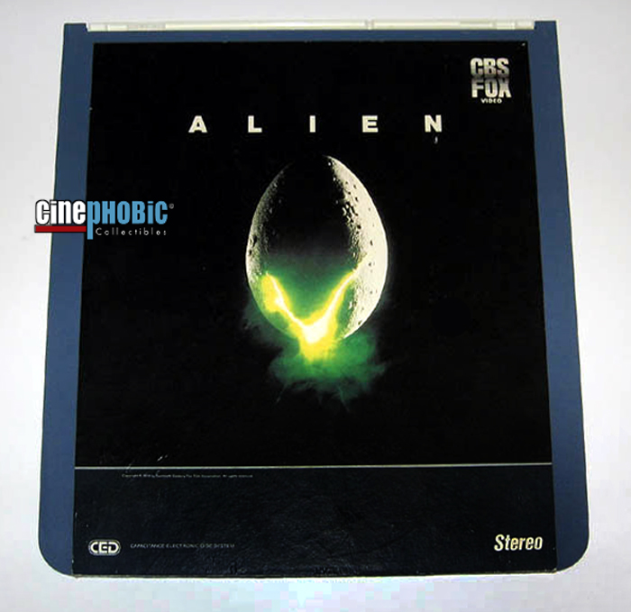 CINEPHOBIC: ALIEN CED Selectavision Video Disc