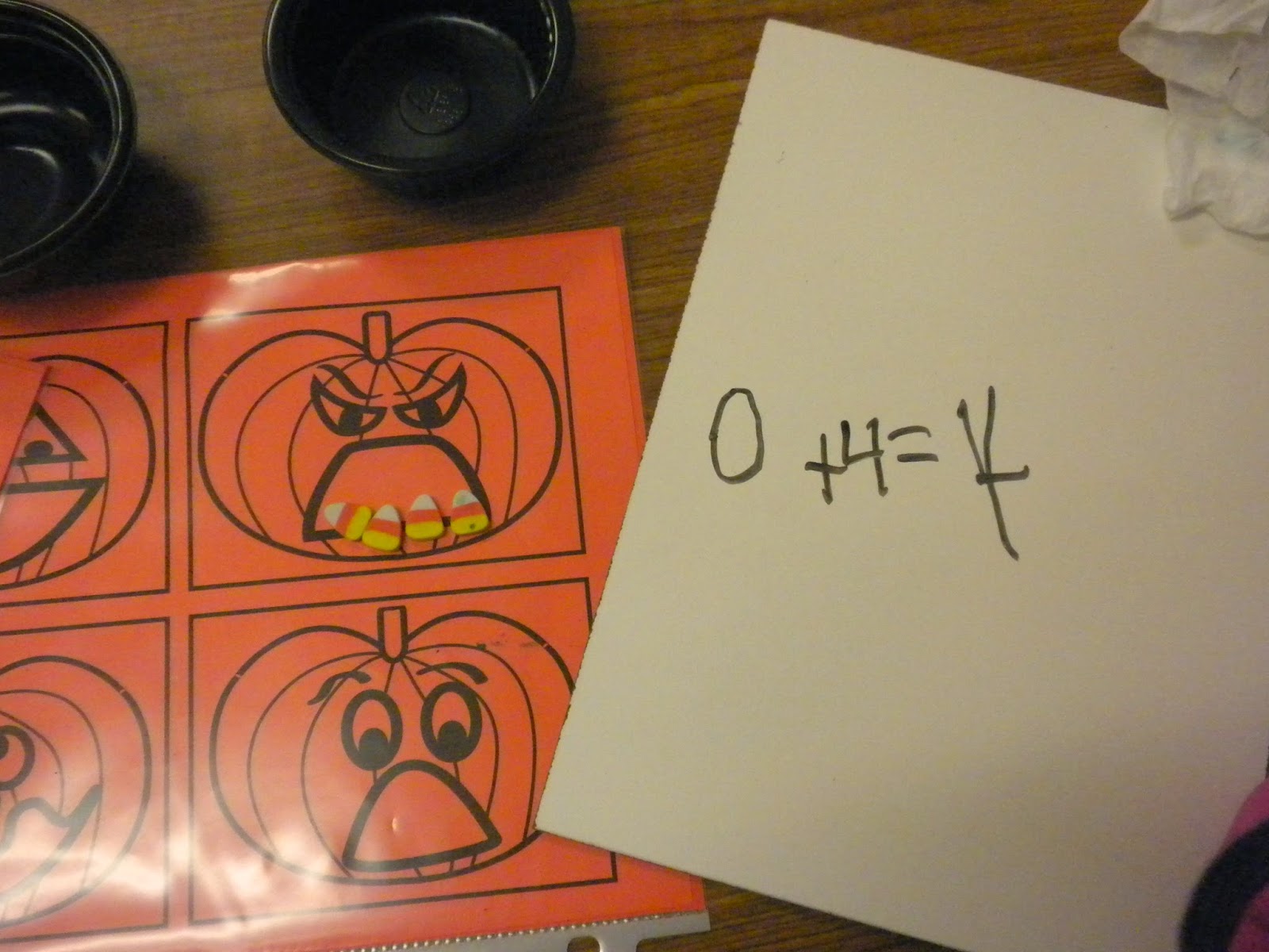 Math Tubs in Kindergarten: Halloween Math Fun!