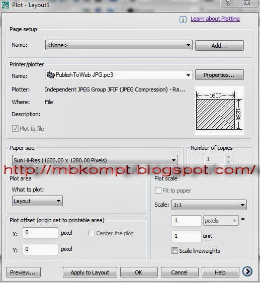 mb komp: Cara-cara konversi file .dwg (AutoCAD) ke image