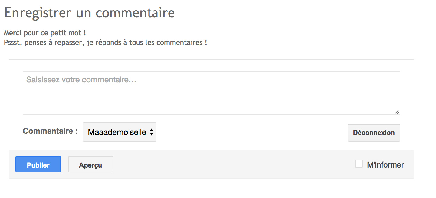 Maaademoiselle A.: || Commentaire des articles (#CoulissesDuBlog)