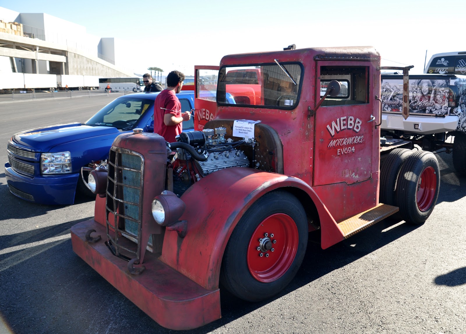Just A Car Guy: cool old 1930s Hayes semi with a flathead conversion work