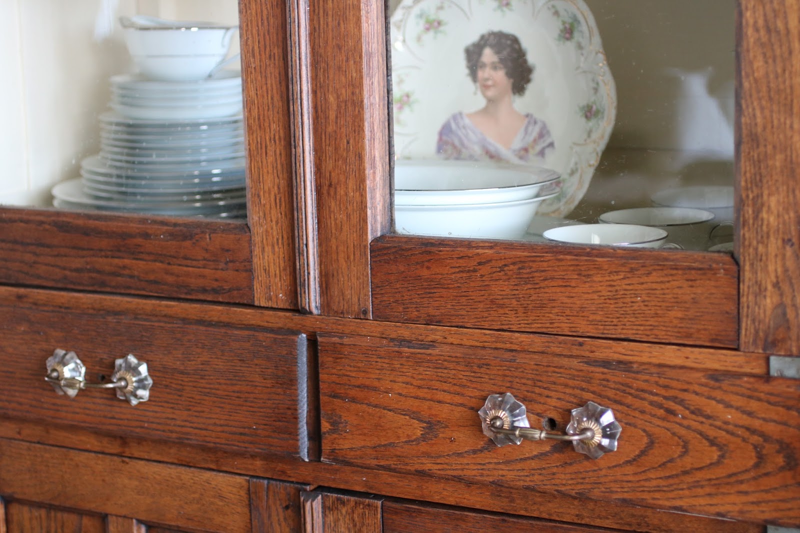 a blonde, a boy, and a blog. . .: DIY: refinished vintage pie safe