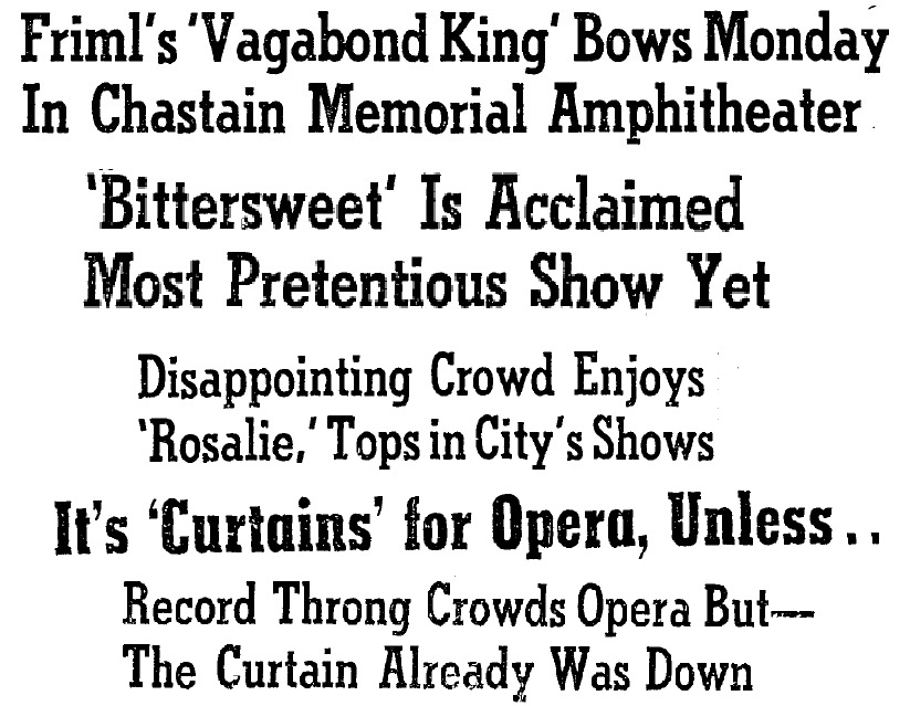 VINTAGE THEATRE CATALOGS: CHRIS MANOS, CHASTAIN PARK, AND ATLANTA'S ...