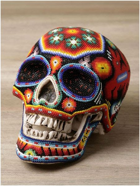 Amazing Huichol Beaded Skulls / The Beading Gem