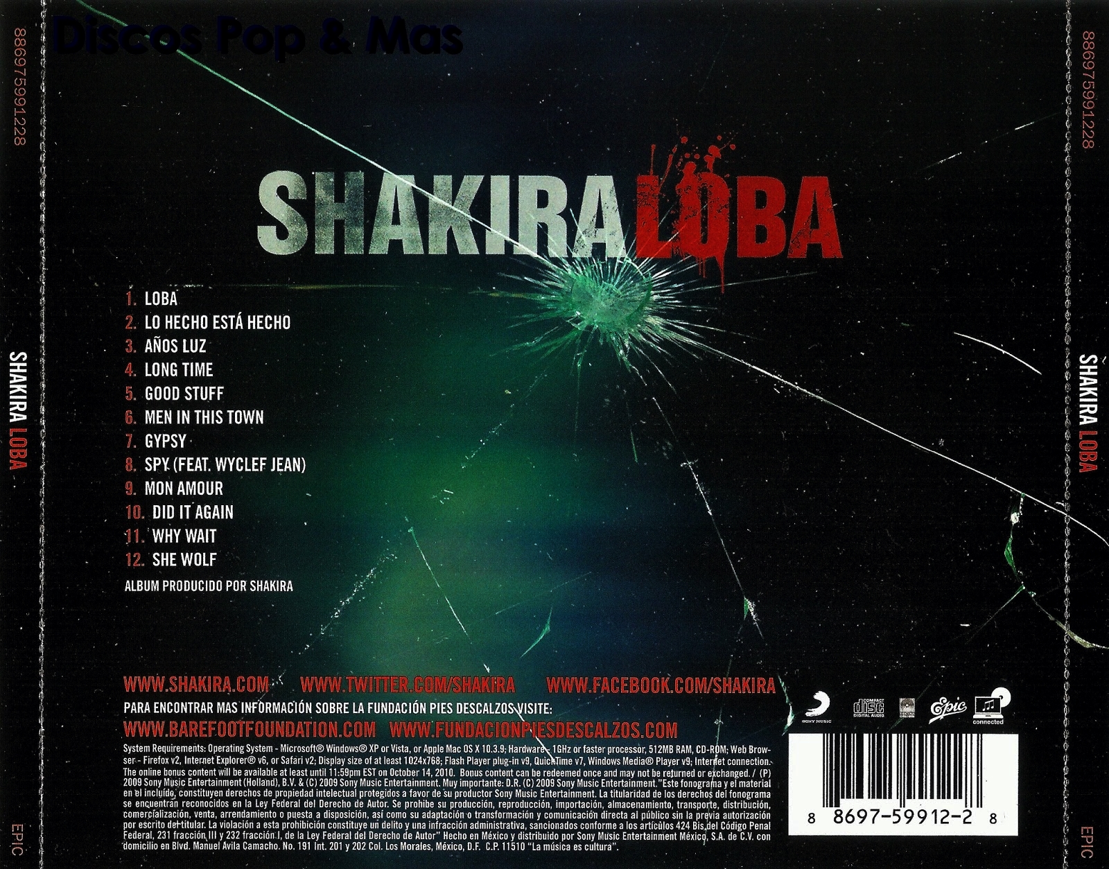 Discos Pop & Mas: Shakira - Loba