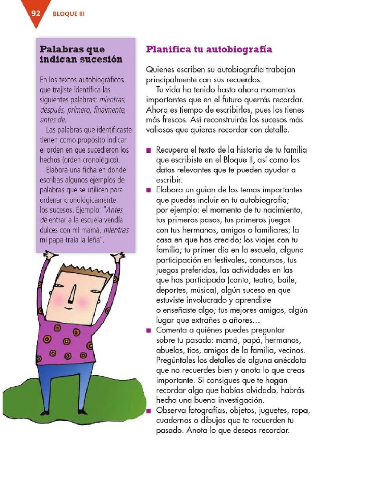 Escribir un relato autobiográfico para compartir - Bloque III - Lección ...