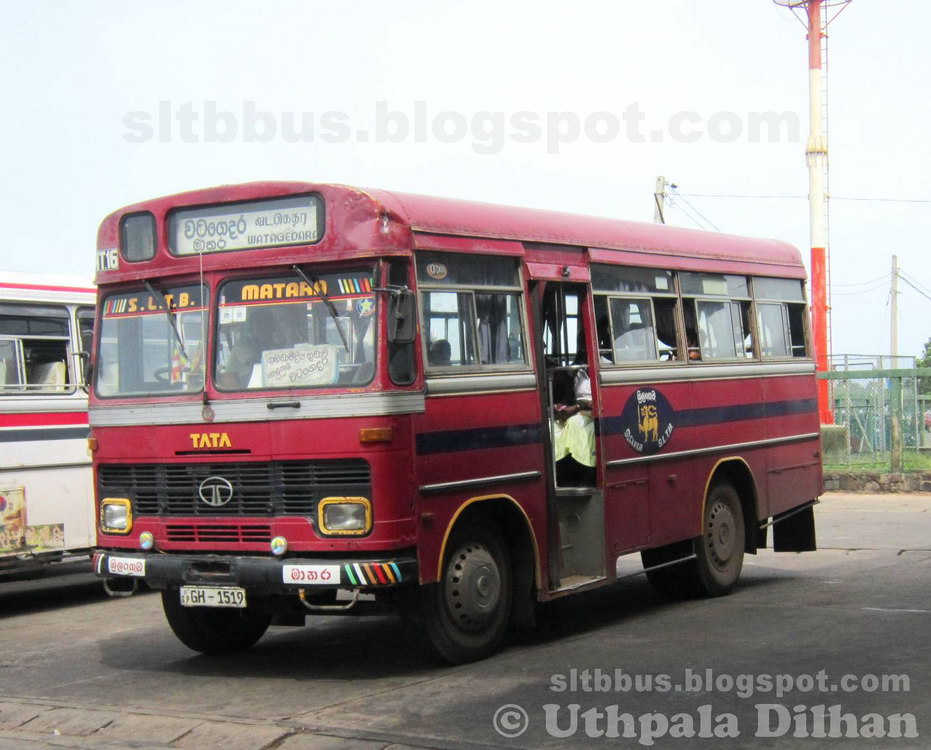 SLTB buses - ශ්‍රී ලංගම බස්: Ruby bodied TATA LP 1510/36 (D type) bus ...