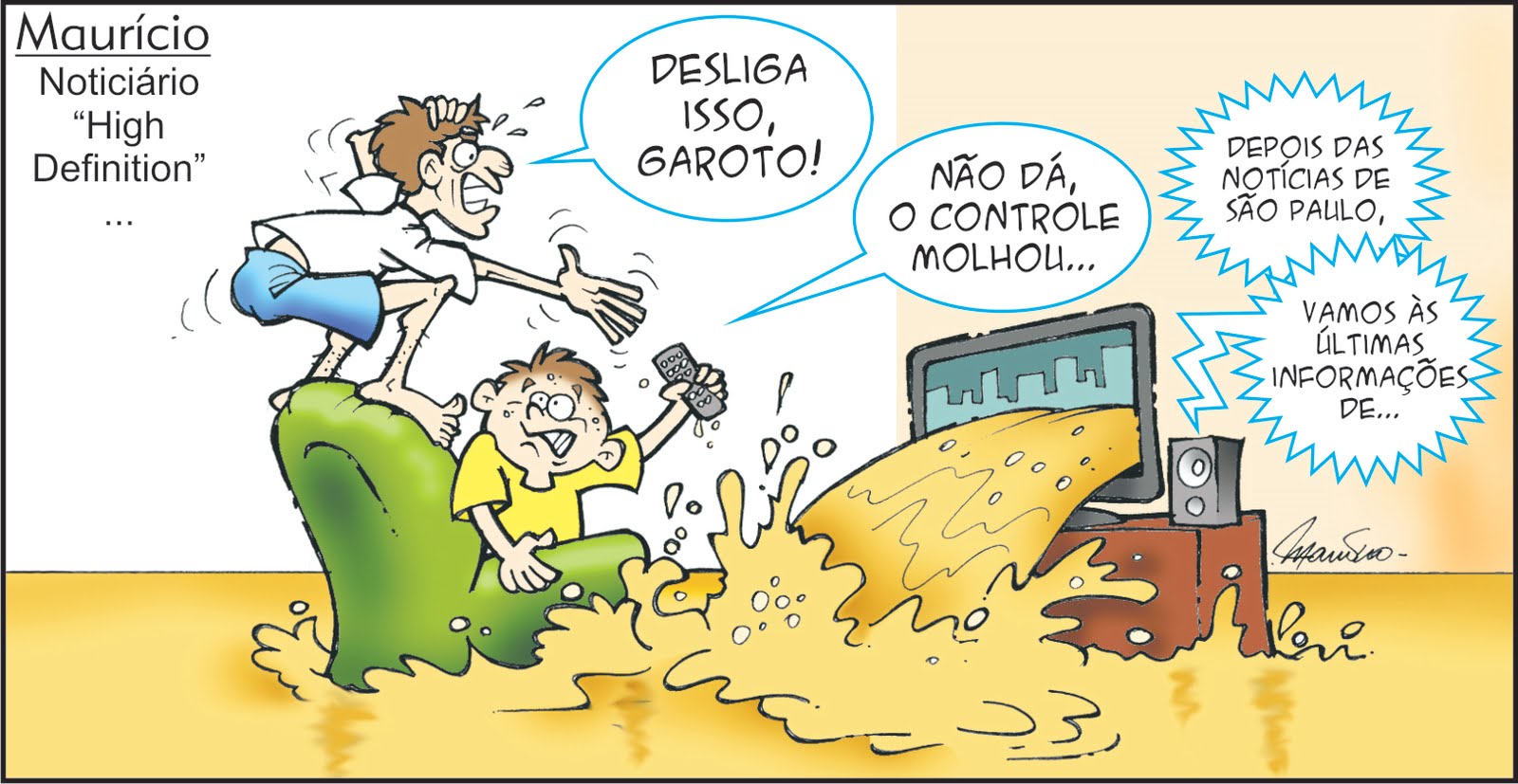 Maurício Rocha: design e ilustração: Charge