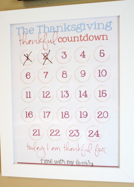 Be Different...Act Normal: Printable Thanksgiving Countdown Calendars